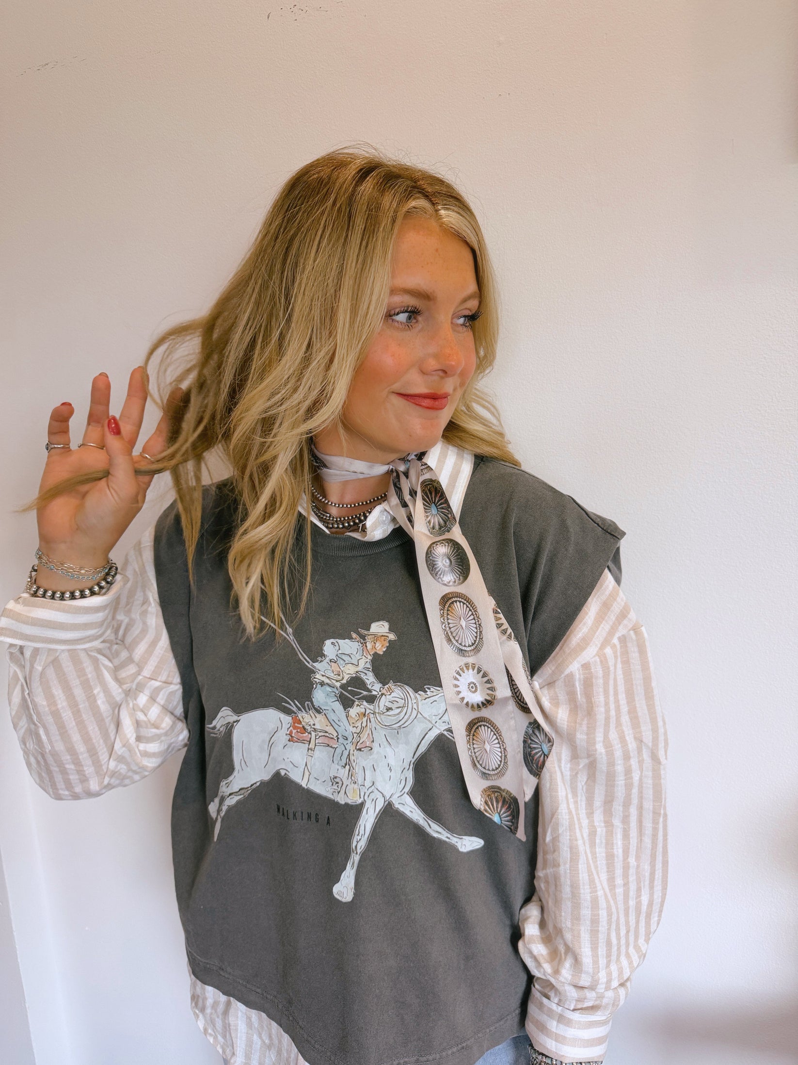 THE COWBOY MUSCLE TANK – The Crooked Cactus Boutique